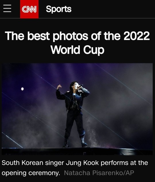 Penampilan bersejarah Piala Dunia Jungkook BTS, terpilih sebagai Foto Terbaik Piala Dunia 2022 ...