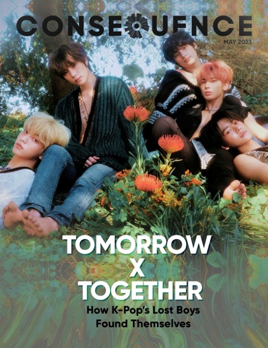 TOMORROW X TOGETHER, la prima grande decorazione della copertina dei media musicali statunitensi ...
