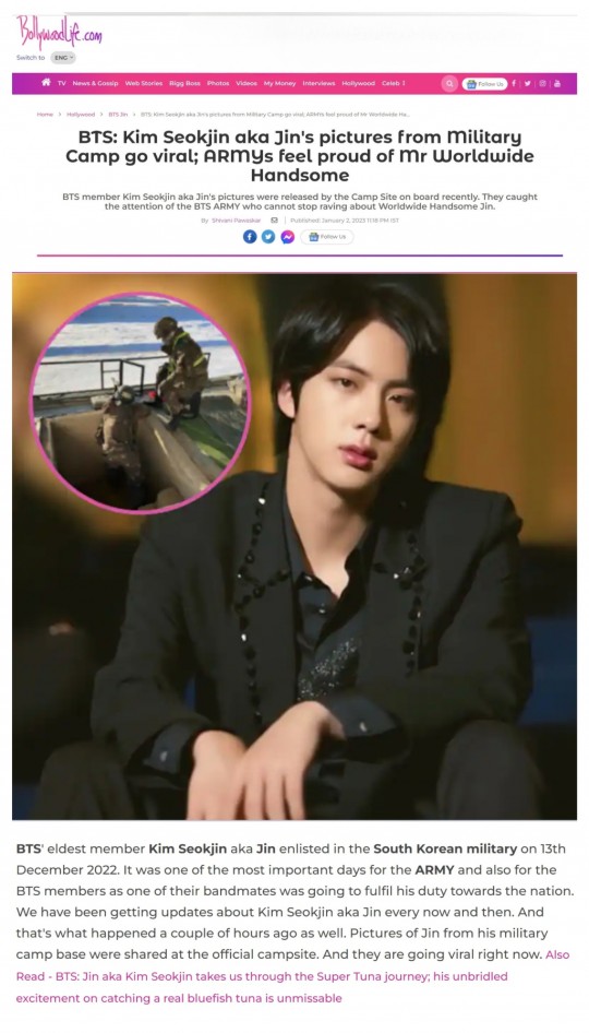 BTS Jin, mnr. Worldwide Handsome - K-Pop News Inside