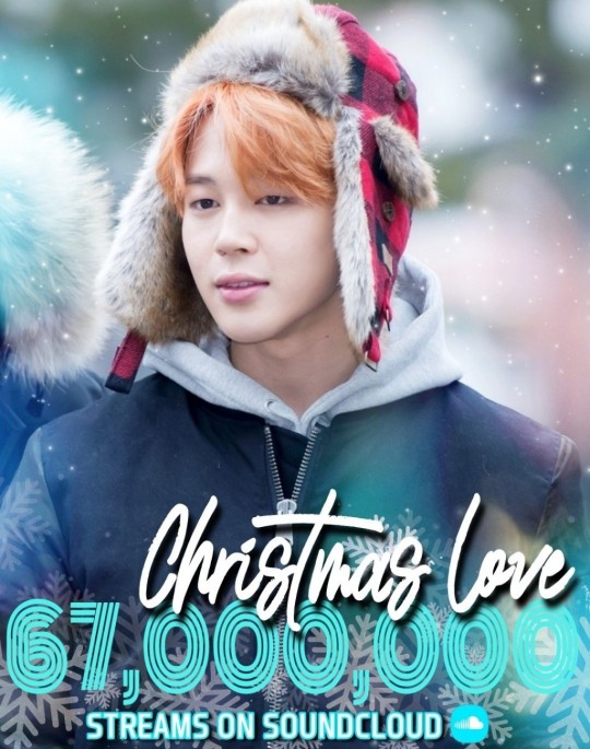 BTS Jimin Christmas Love Soundcloud 67 Millionen... Glückwunschbotschaft zum 2. Jahrestag ...