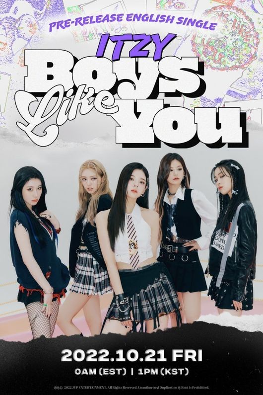 ITZY，預發行英文單曲《Boys Like You》今日（21日）發行。全球人氣牽引 - K-Pop News Inside