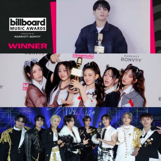 ジョングク・ニュージンス・スキッズ、2023 BBMAs Kポップ部門受賞… 주요 부문은 불발[종합] - K-Pop News Inside